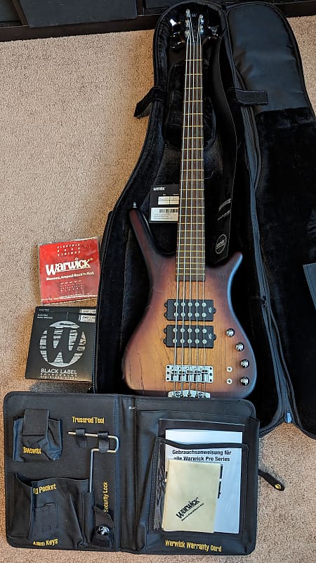 Warwick German Pro Series Corvette $$ 5-String Bass, Wenge, | Reverb