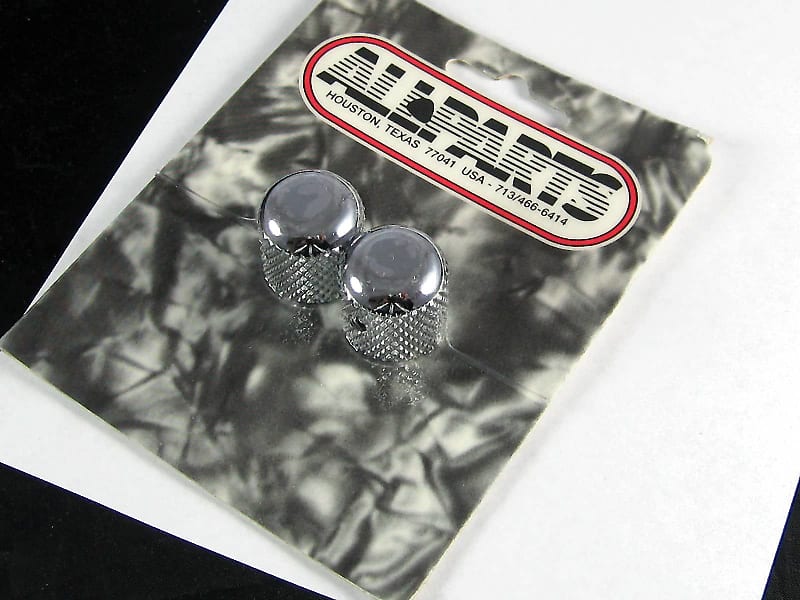 Allparts Dome Knobs Knurled (2) Chrome MK 0110-010 | Reverb