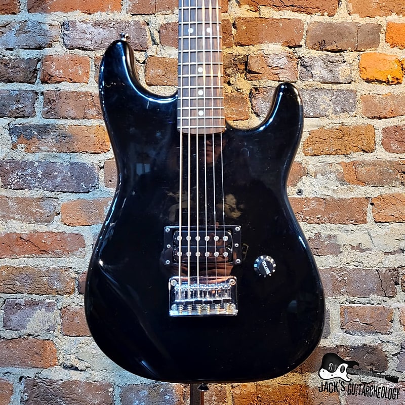 Fender Starcaster Mini Stractocaster (2000s - Black) | Reverb