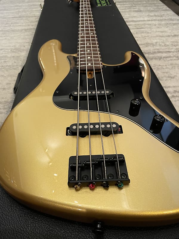 Schecter Custom Shop Jazz Bass Metallic Gold | Reverb
