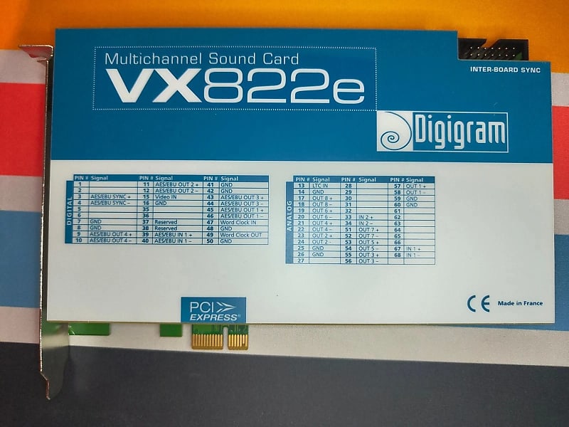 Digigram VX822e 8x8 24-Bit/192kHz PCI Express Sound Card + | Reverb