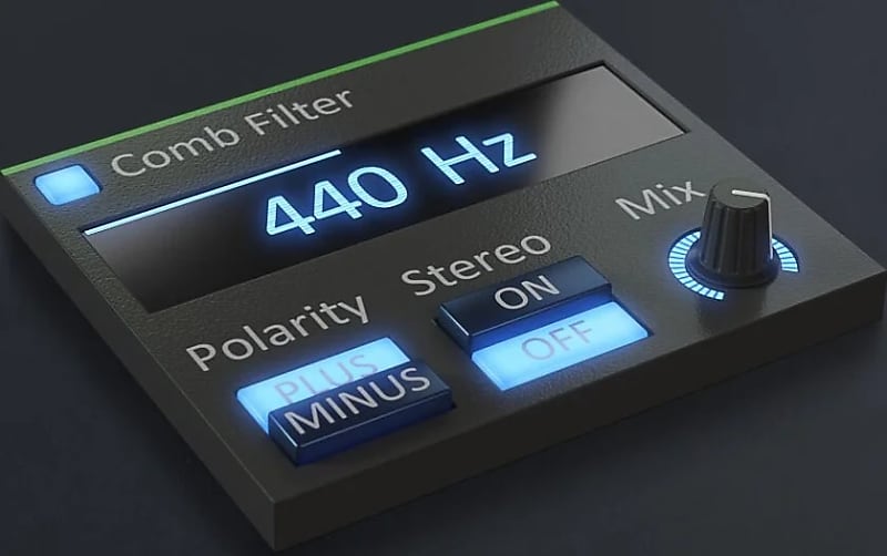 Kilohearts Comb Filter (Download) Cut frequencies at | Reverb