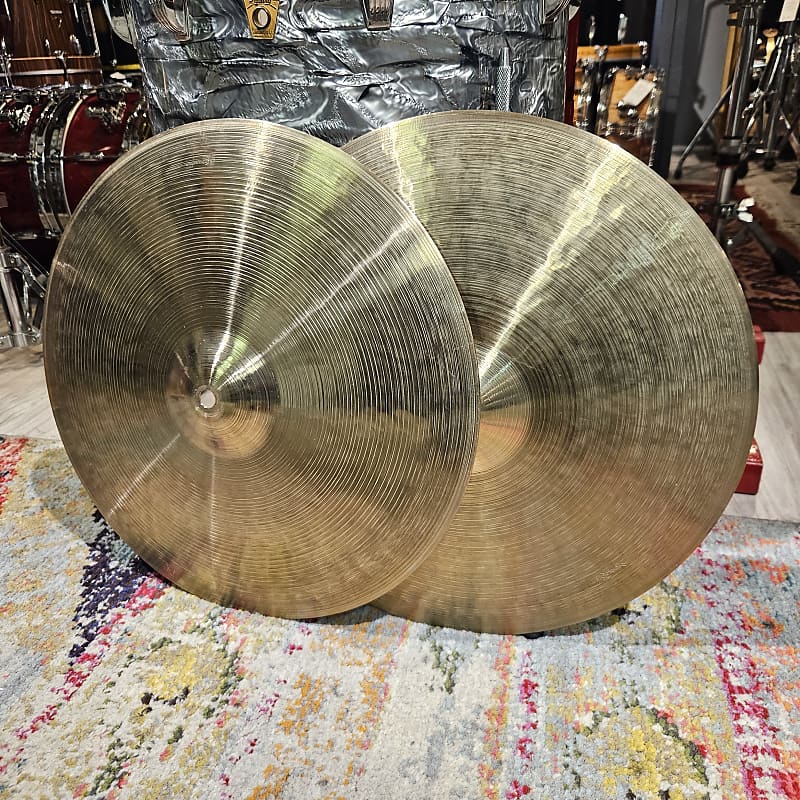 Funch Cymbals 15" Hi Hats 1016g/1322g - Hand Created Denmark | Reverb