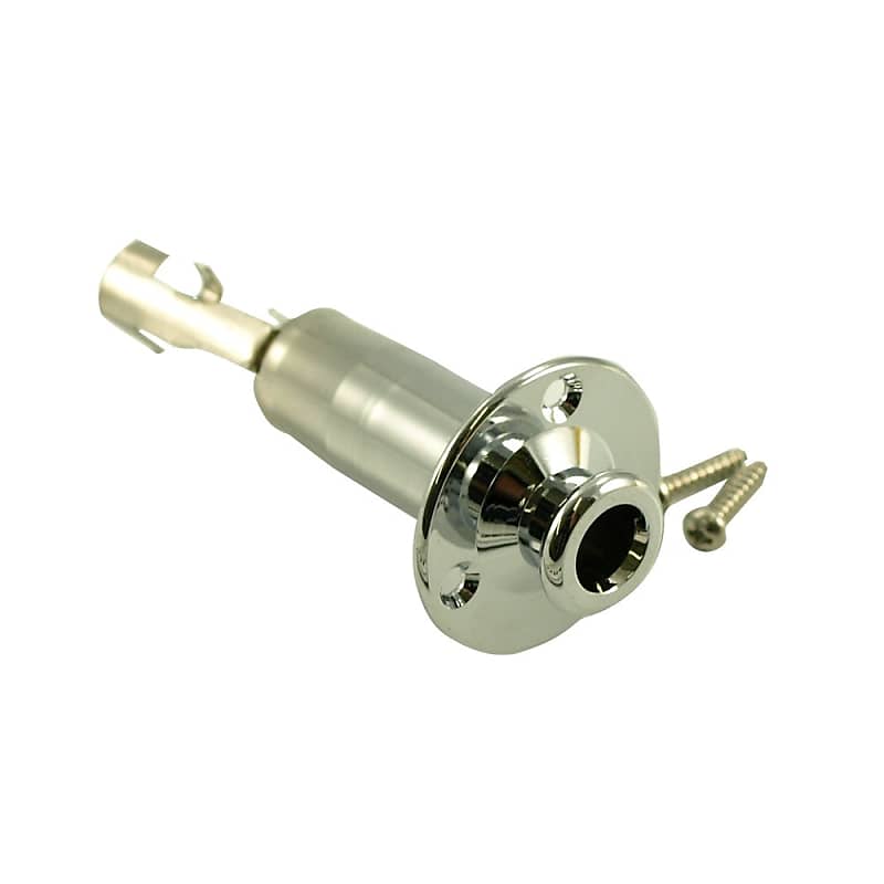 Endpin Jack Socket Screw Mount-Chrome | Reverb