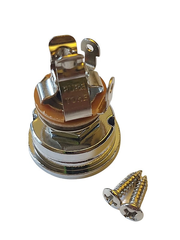 Nickel Electrosocket Jackplate with Pure Tone Full Contact | Reverb