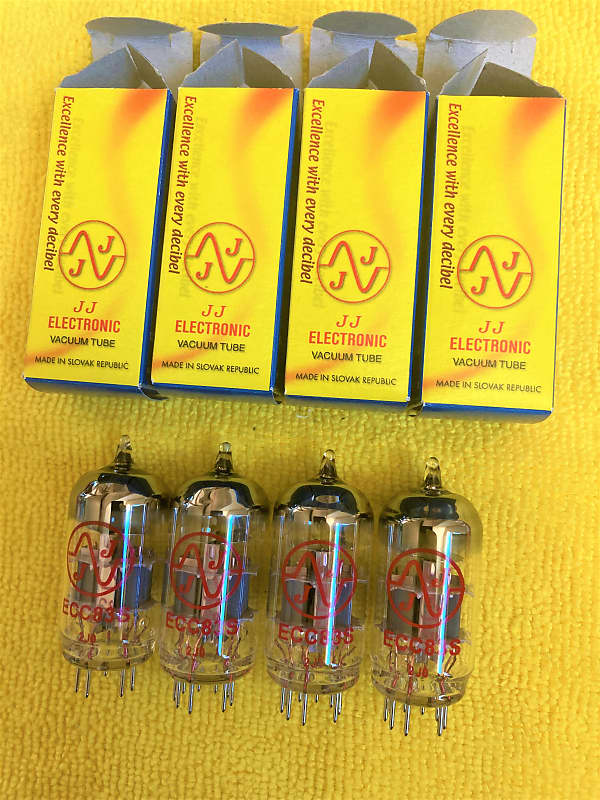 4x JJ Electronic ECC83S 12AX7 Preamp Tubes - New w/Matched | Reverb