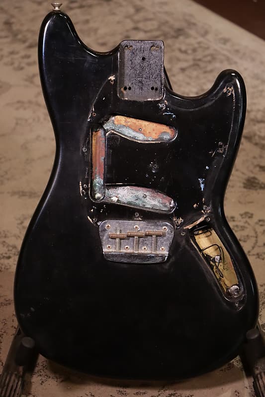 Fender Musicmaster/Duo-Sonic Body Mid-60's - Black Refin | Reverb
