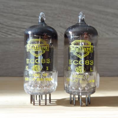 Perfect super rare 1963 MULLARD ecc83 12AX7 matched pair | Reverb