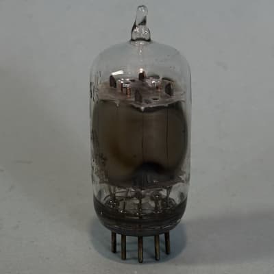 1965 General Electric 5965 12AV7 Vintage GE Gray Plate Side | Reverb