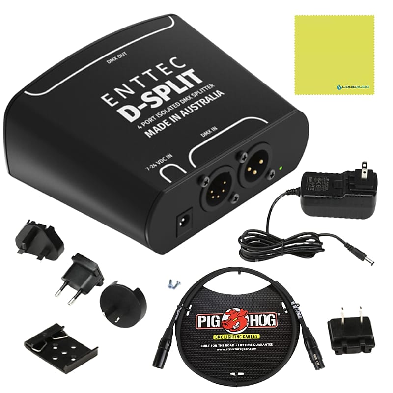 Enttec D-Split 70579 DMX 4 Port Isolated Splitter / Isolator | Reverb
