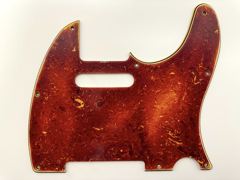 RebelRelic Telecaster Celluloid Top Tortoise Pickguard - Red | Reverb