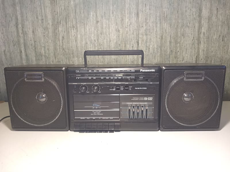Panasonic RX-C32 Boombox Portable Cassette Player w EQ and | Reverb