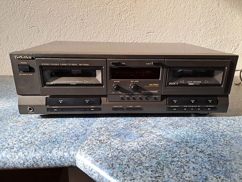 Technics RS-TR232 Stereo Double Cassette Deck | Reverb