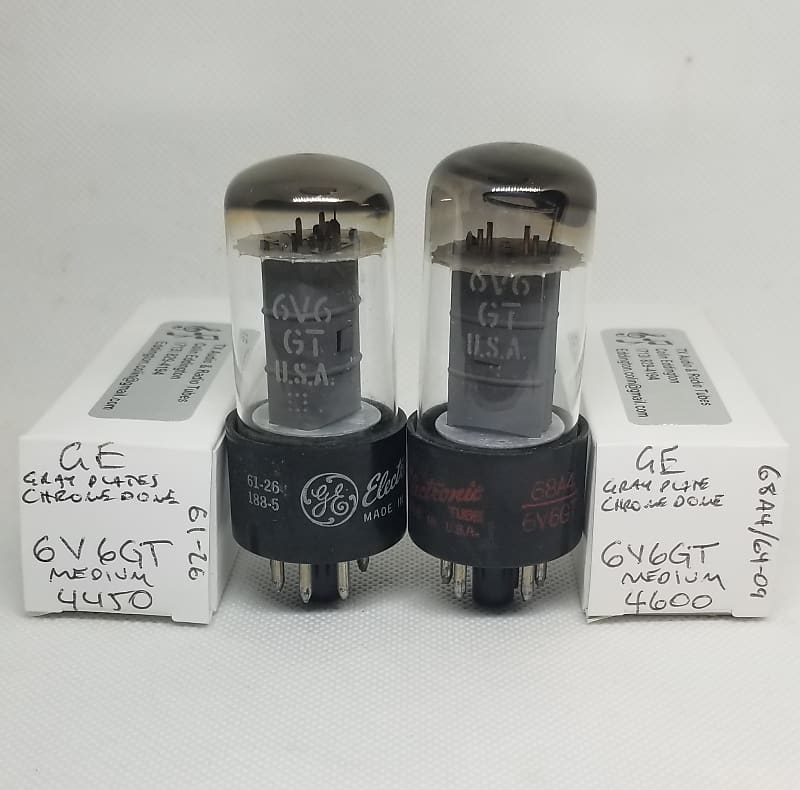 GE 6V6GT Very Well Matched Pair (3.2%) NOS 6V6 | Reverb