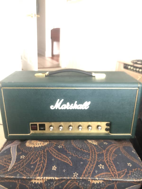 Marshall Master Model 50watt Mk2 1981 - Dark Green with Gold | Reverb