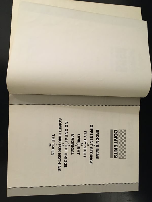 Rush Guitar Techniques of Rush Guitar Tab Book 1984 | Reverb