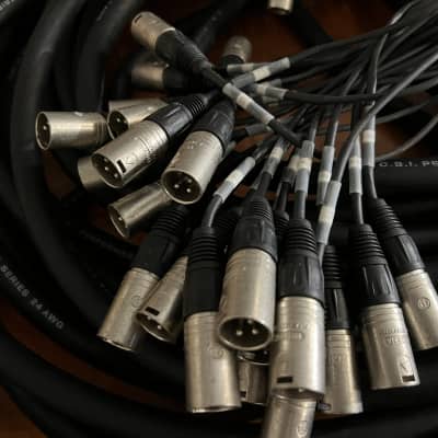 CBI Cables 24ch ISO 50 ft XLR Snake In Ear System Splitter - | Reverb