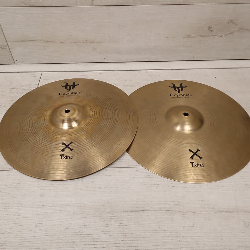 T-Cymbals X 14" T-Xtra Hi Hat Cymbals Pair | Reverb