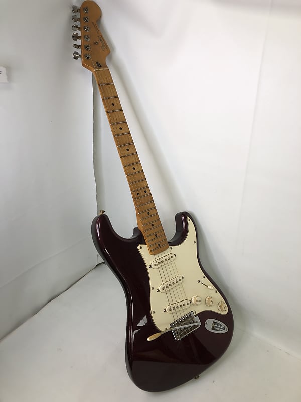 Fender Stratocaster Maroon Guitar | Reverb