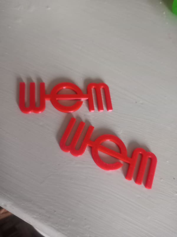 WEM Watkins Replacement logo badge - Red | Reverb UK