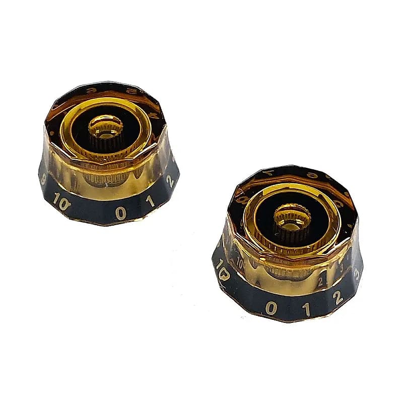 PRS Lampshade Knobs Amber (Set of 2) | Reverb