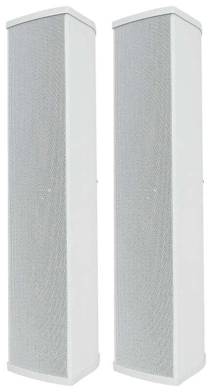 (2) Rockville WET ARRAY 5 WHITE Line Array Speakers For | Reverb