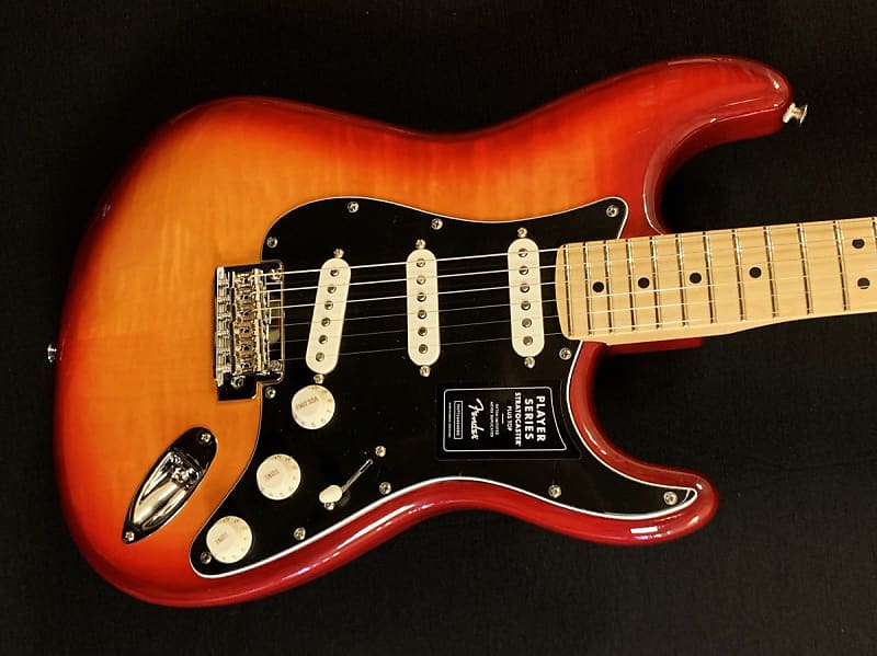 PLAYER STRATOCASTER® PLUS TOP-Aged Cherry Burst | Reverb