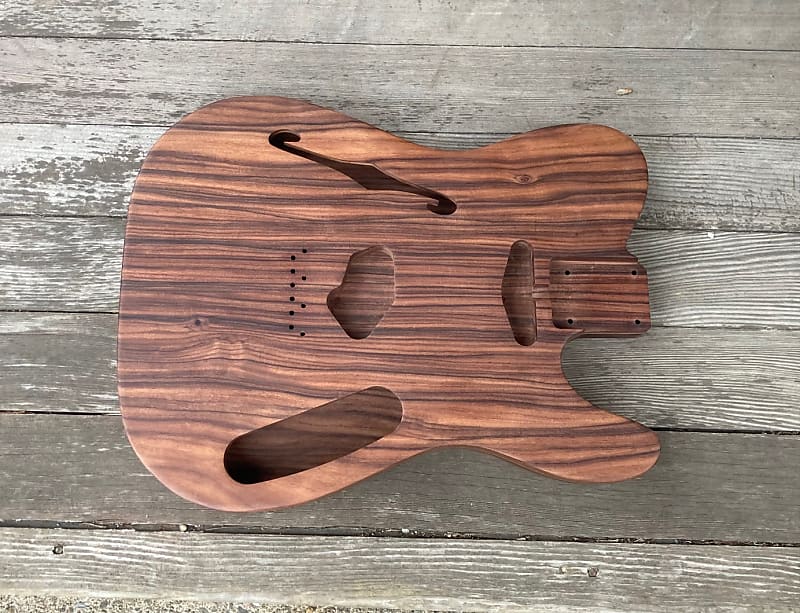 Unknown Rosewood Telecaster Thinline Body | Reverb