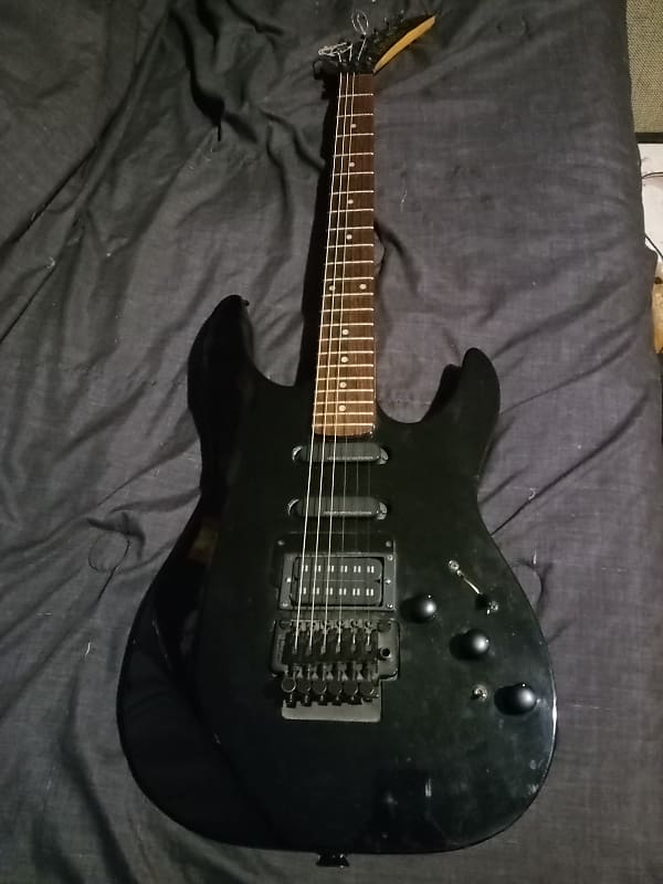 Kramer Model 610 Pacer 1988 Ebony MIJ Upgraded Pickup Rare | Reverb