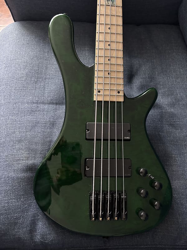 Wolf S8 5 string custom/ active and passive EMG | Reverb Canada