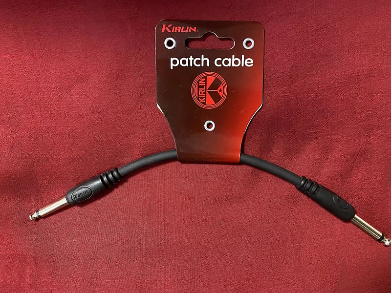 Kirlin 6" patch / pedal lead 1/4" black | Reverb