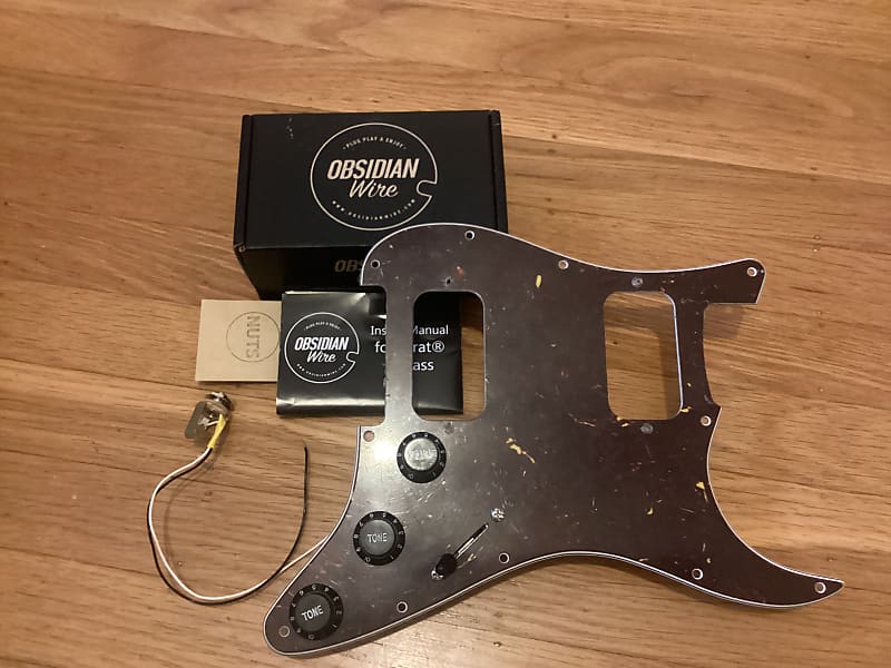 Fender HH Pickguard w/ Obsidian Wire ST Custom HH6 Harness | Reverb