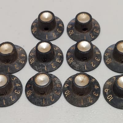 1960s Fender Amp Knobs - Set of 10 | Reverb