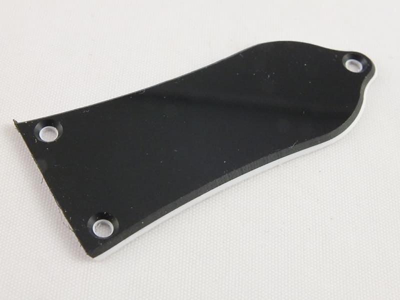 Truss Rod Cover 2 ply Black/White 'Blank no text' for | Reverb UK