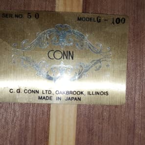 Vintage Conn G-100 Grand Concert Serial Number 50! | Reverb