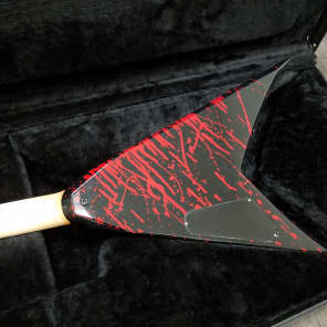 JACKSON CUSTOM King V Blood Splatter Electric Guitar | Reverb