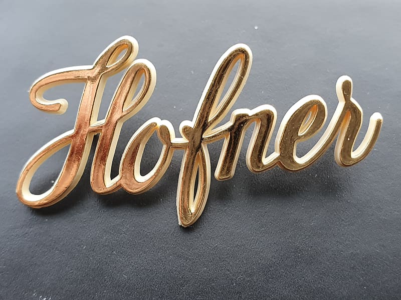 Hofner 60' headstock logo 60s - Gold | Reverb Deutschland