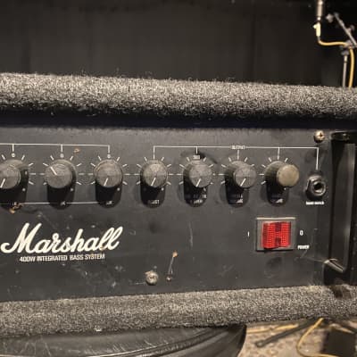 Vintage Marshall 3540 1980s Solid State Black Carpet Bass | Reverb