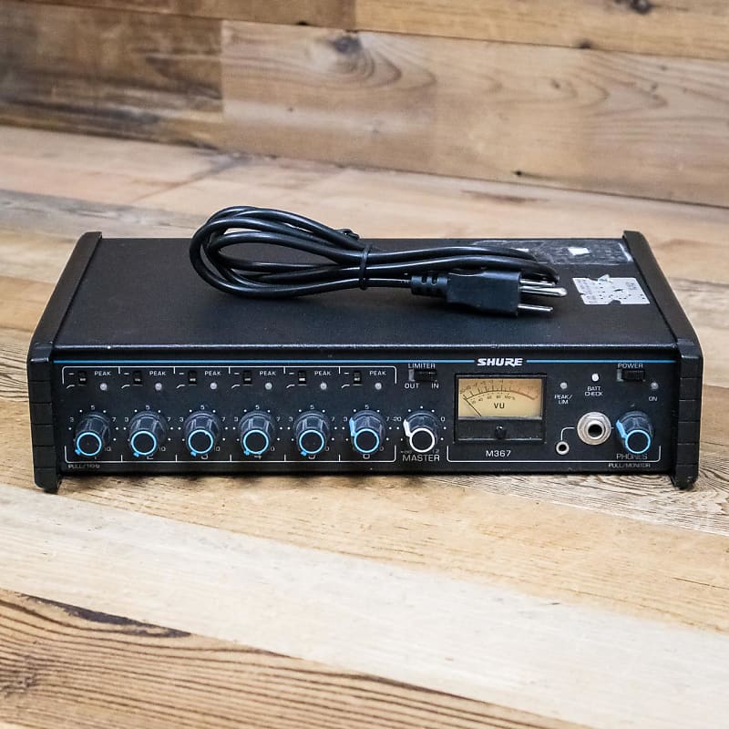 Shure M367 Portable AC/DC 6-Channel Mic Mixer | Reverb