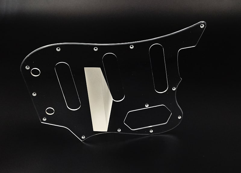 clear acrylic pickguard for squier VI vintage modified bass | Reverb