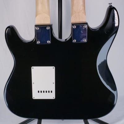 Ktone Double Neck 6/12 String Black Electric guitar | Reverb