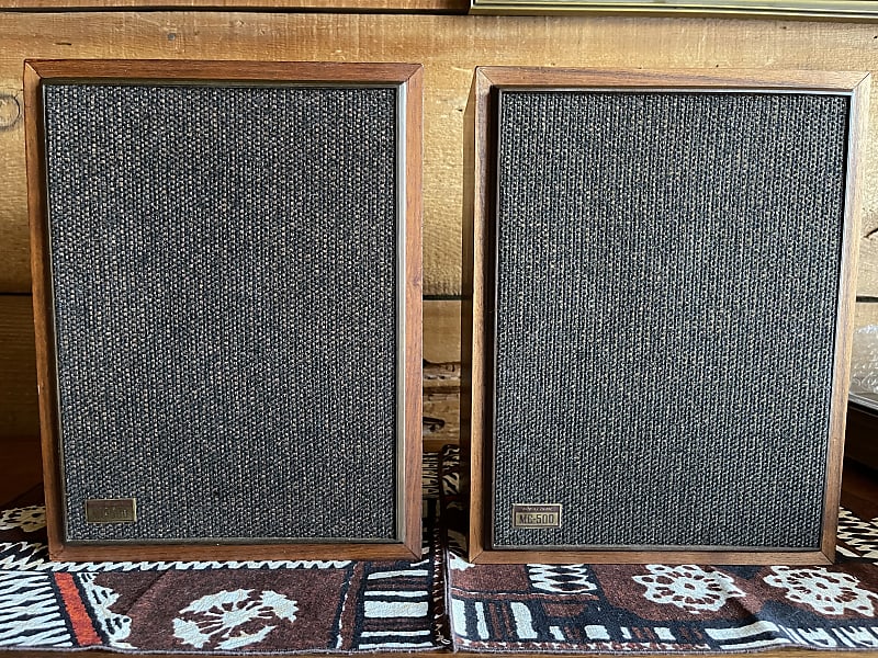 Vintage Realistic MC-500 Speakers~ Real Walnut Veneer~ 2 Way | Reverb