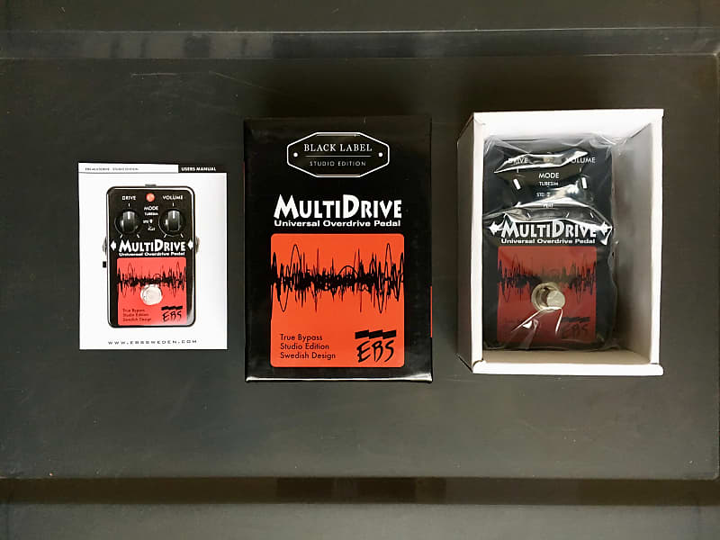 EBS MultiDrive 'Black Label' Studio Edition Bass Overdrive | Reverb