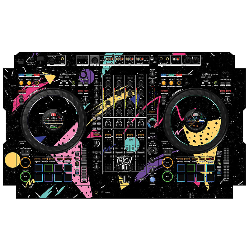 dj-skins Pioneer DJ - DDJ-FLX10 Skin - 80s Mizucat Black - DJ | Reverb