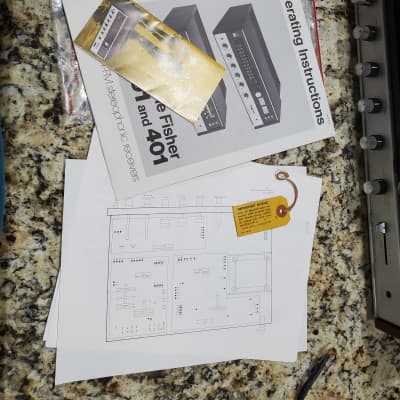 Fisher 301 - Silver/Wood - USED w/Manual | Reverb