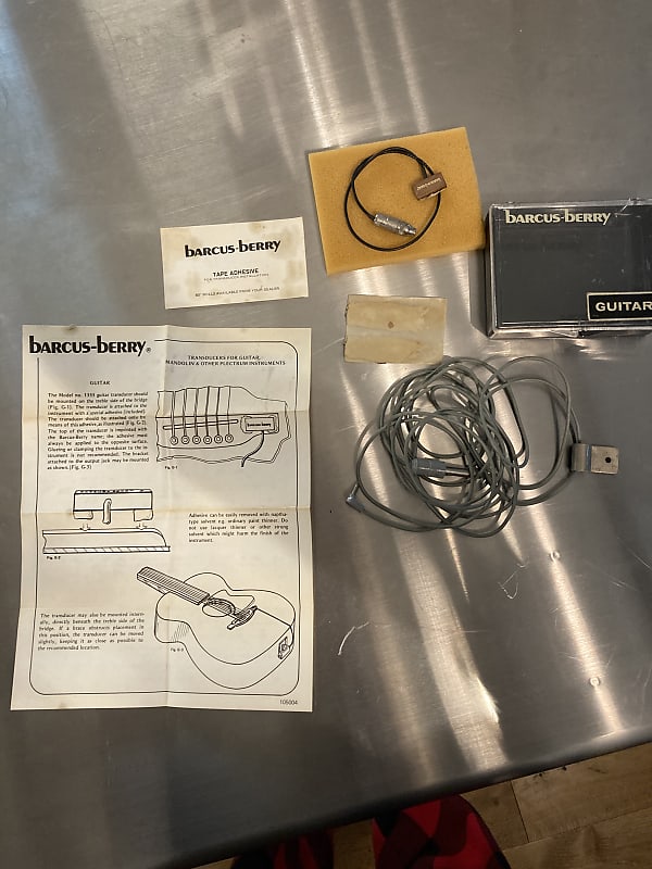 Barcus-Berry 1355 Acoustic Guitar pickup w/orig | Reverb