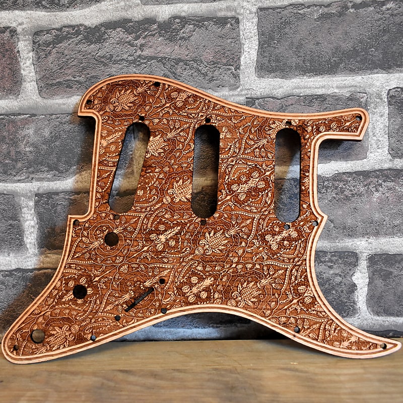 Wood Pickguard Y-Pacifica EG 112V HSS Style Guitar, Electric | Reverb