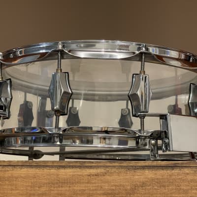 90's Fibes Crystalite SFT 5.5x14 Clear Acrylic Snare Drum | Reverb