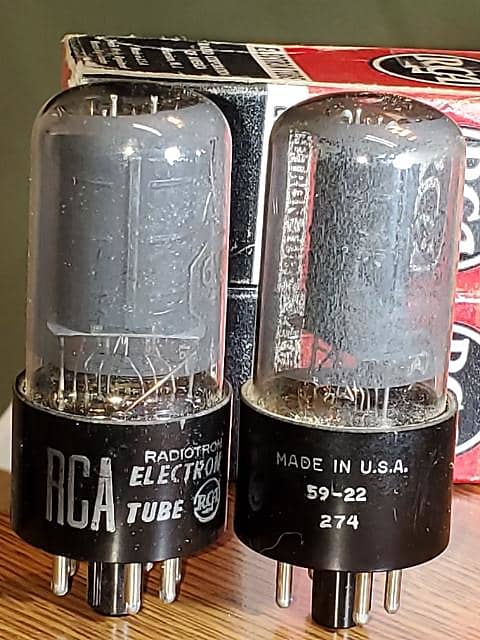 6V6GT RCA NOS/NIB 1959 Strong Matched Pair MaxiMatcher2 | Reverb