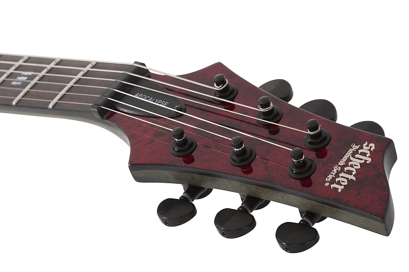 Schecter V-1 Apocalypse Red Reign Electric Guitar Prototype | Reverb